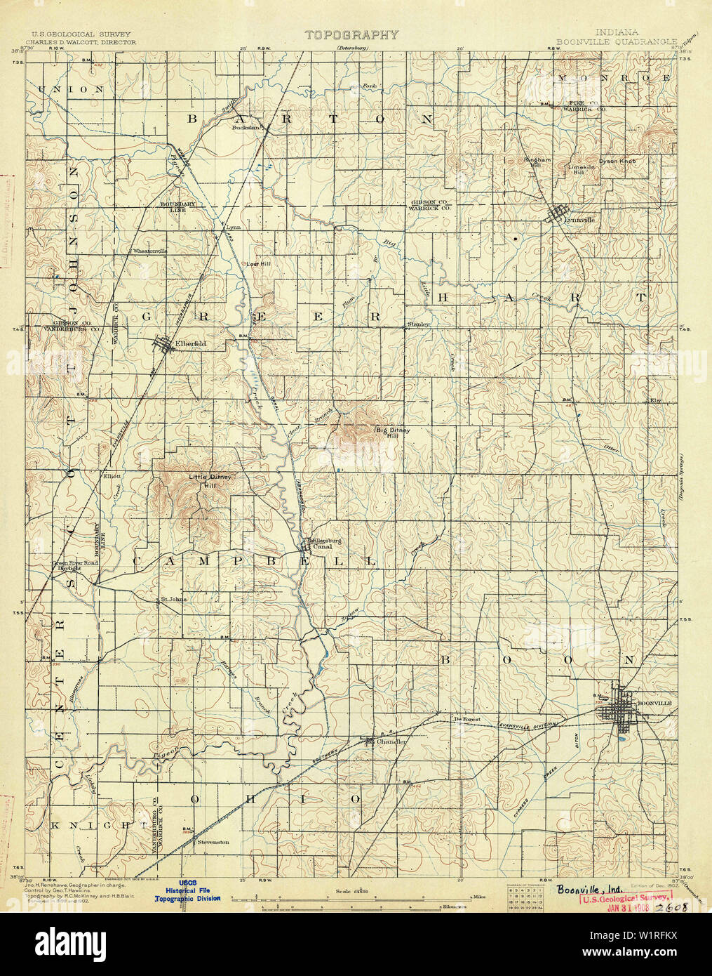 Map of boonville hi-res stock photography and images - Alamy