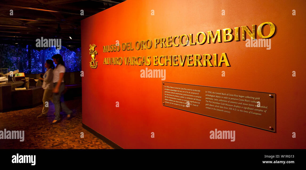 Pre-Columbian Gold Museum, San Jose, Costa Rica, Central America ...