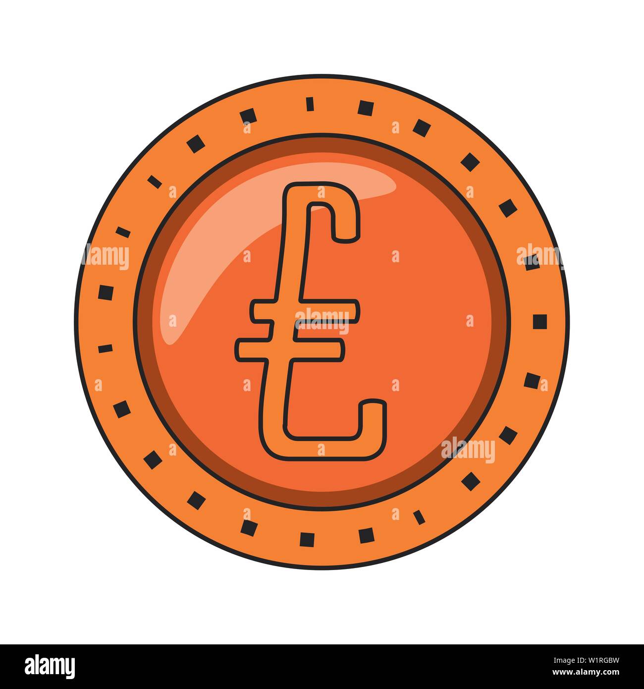 Lira coin money symbol isolated Stock Vector Image & Art - Alamy