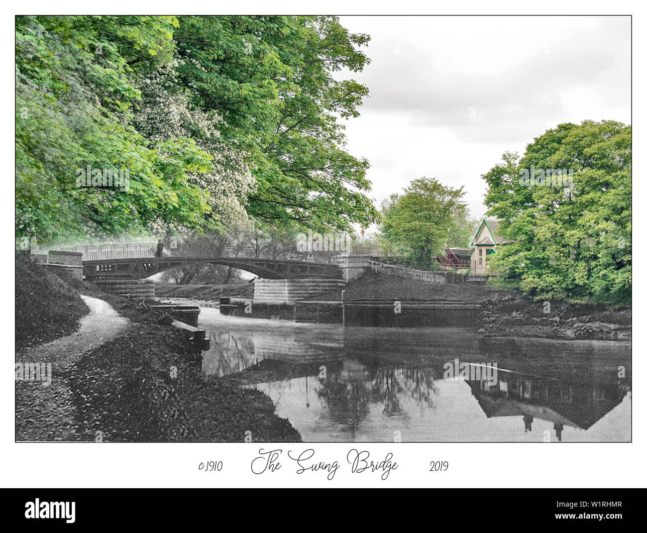 Renfrew then and now Stock Photo - Alamy