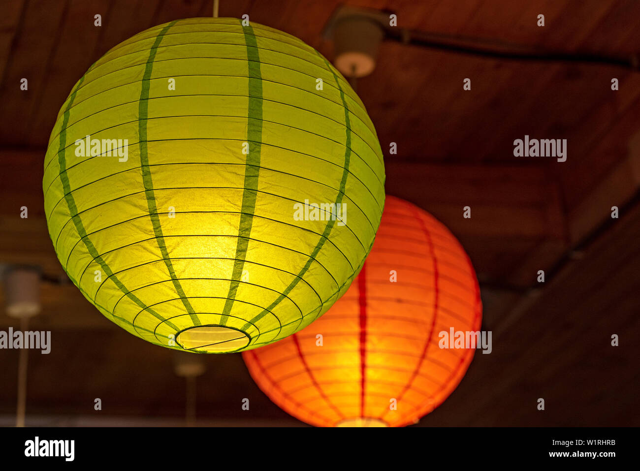 Round japanese lantern hi-res stock photography and images - Alamy