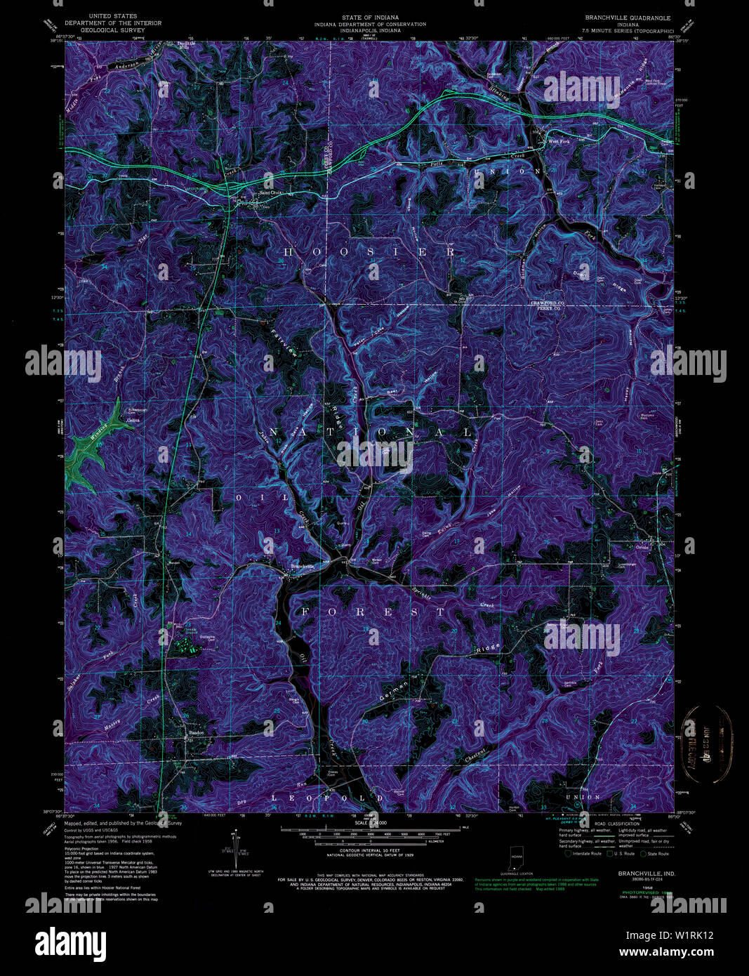 Map of branchville hi-res stock photography and images - Alamy