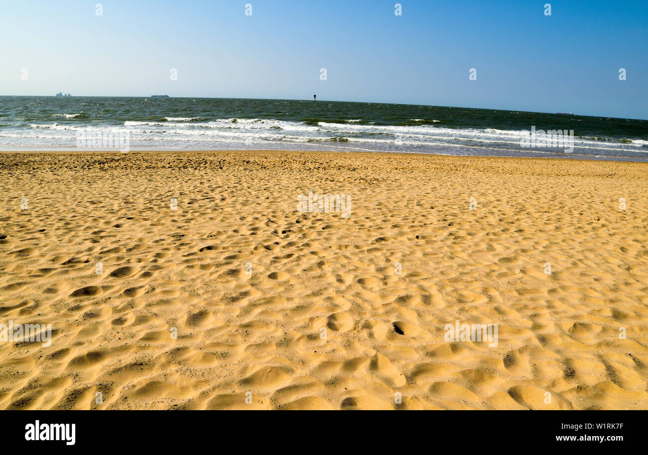 Beautiful sandy beach under a sparkle sun Stock Photo - Alamy