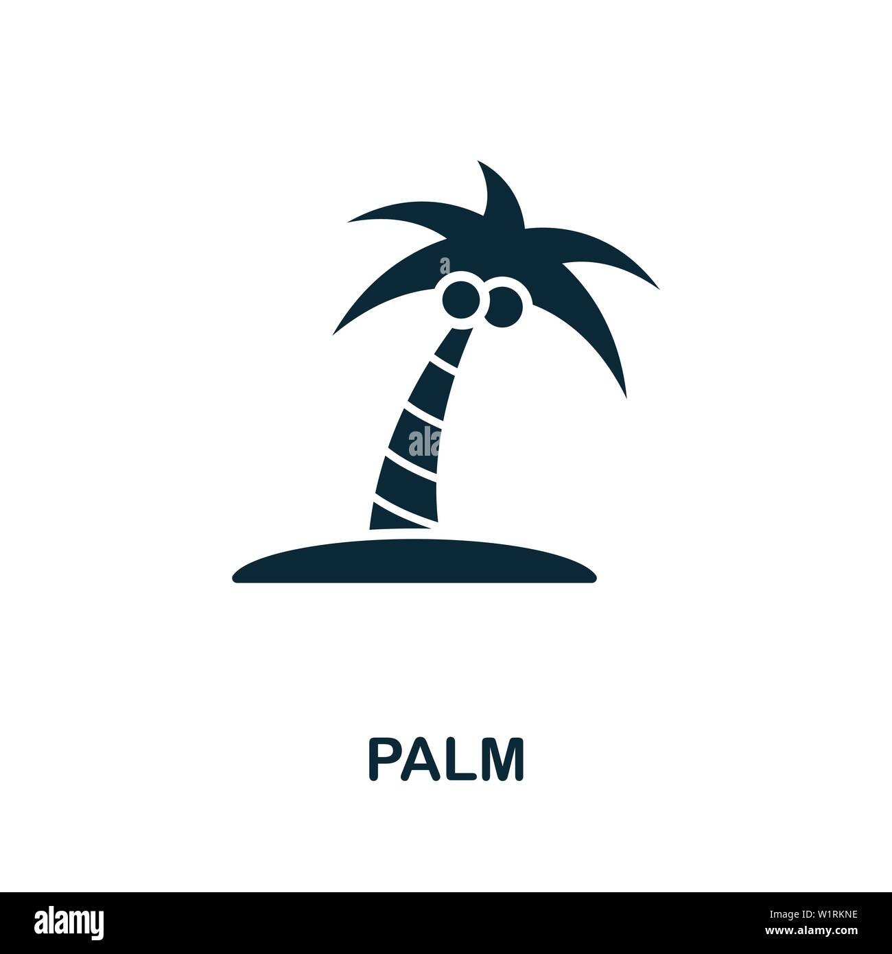 Palm vector icon illustration. Creative sign from icons collection ...