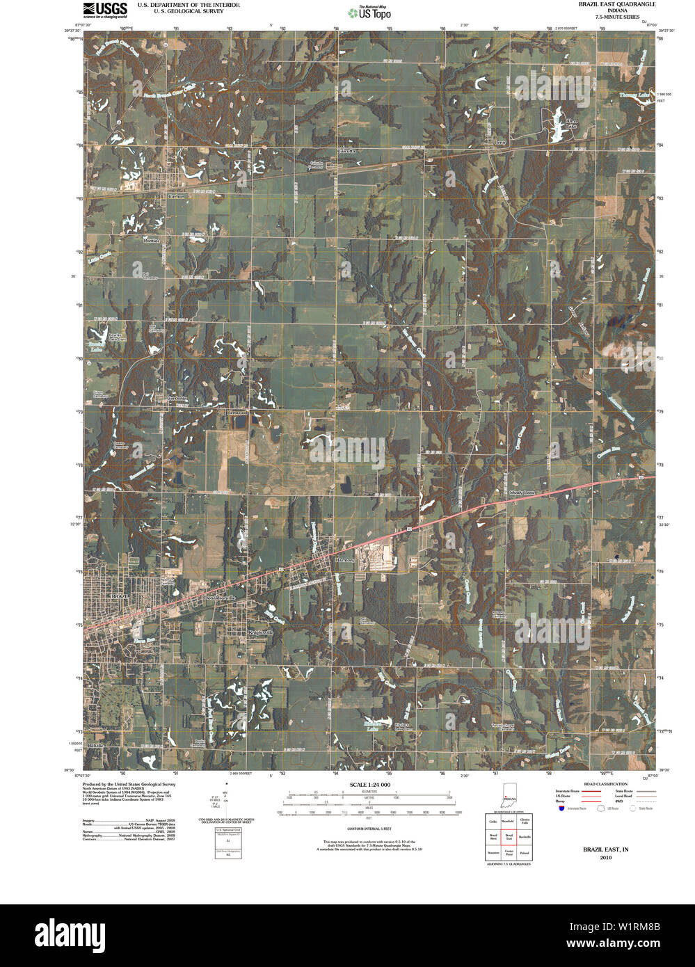 Brazil map topographical hi-res stock photography and images - Alamy