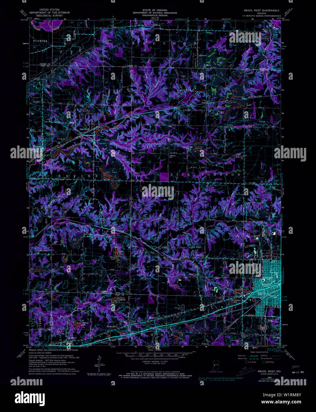 Brazil map topographical hi-res stock photography and images - Alamy