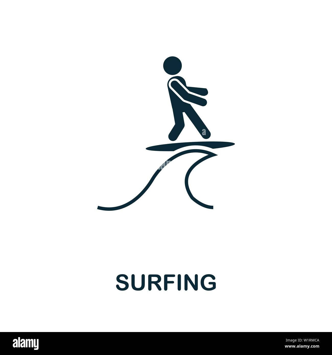 Surfing logo vector illustration hi-res stock photography and images ...