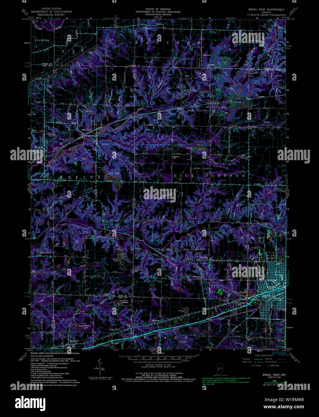 Brazil map topographical hi-res stock photography and images - Alamy