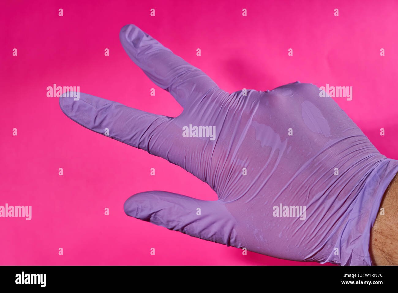 male hand pointing up okay, yes, accepting hand sign to the side Stock ...