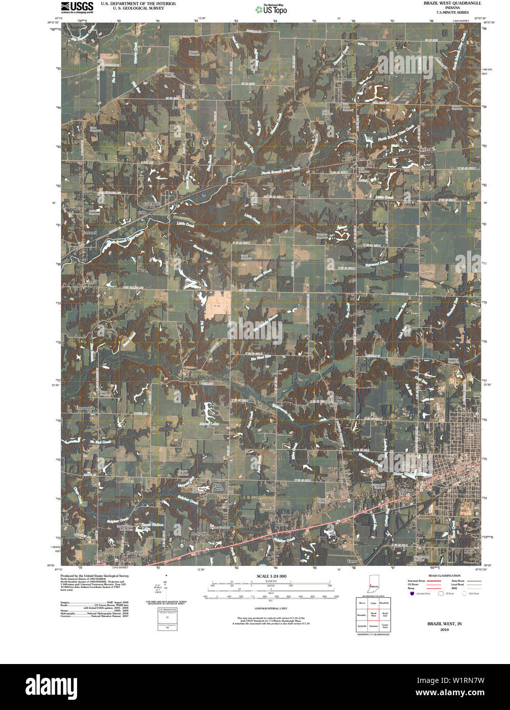 Brazil map topographical hi-res stock photography and images - Alamy