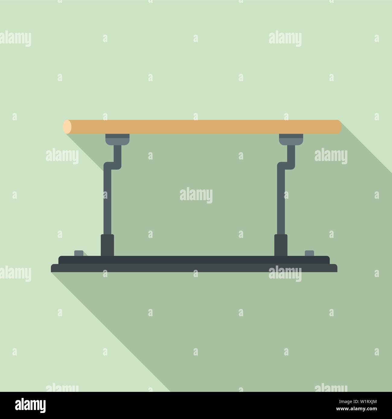Parallel bars icon. Flat illustration of parallel bars vector icon for ...