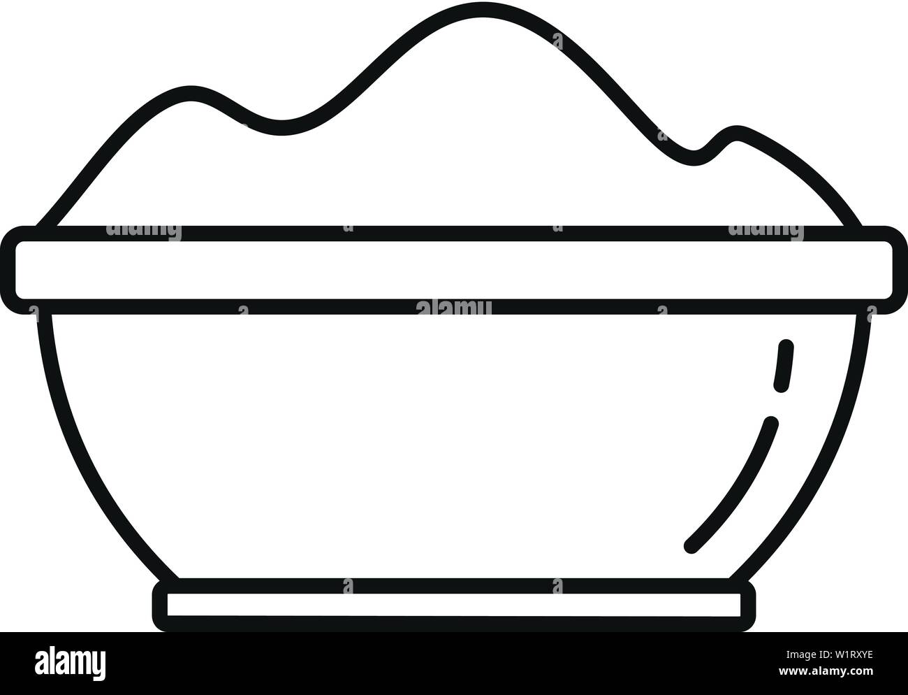 Gymnastics powder icon. Outline gymnastics powder vector icon for web ...