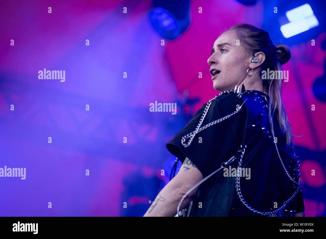 Roskilde, Denmark. July 03rd, 2019. The Swedish rapper Silvana Imam ...