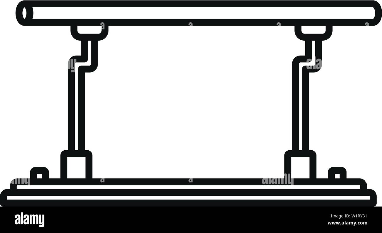 Parallel bars icon. Outline parallel bars vector icon for web design ...