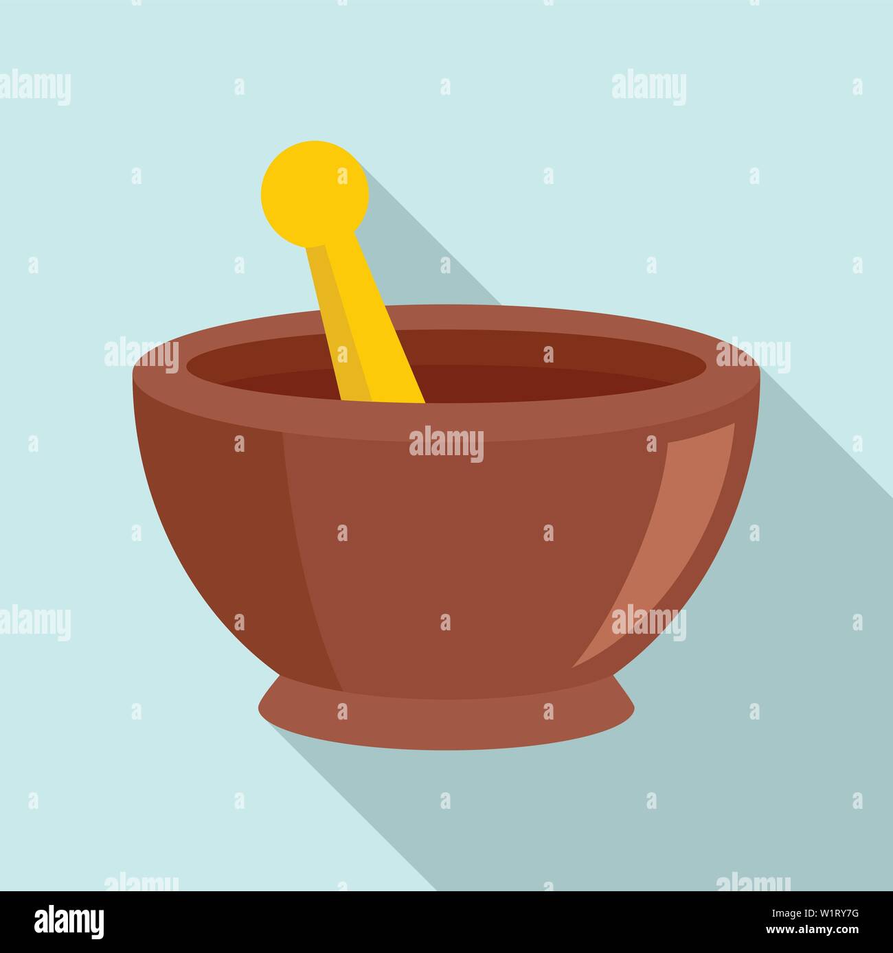 Magic bowl icon. Flat illustration of magic bowl vector icon for web ...