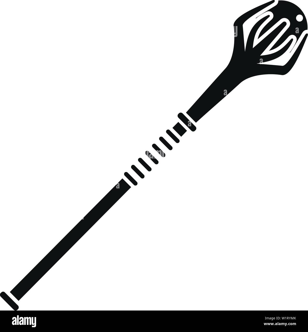 Magic crook icon. Simple illustration of magic crook vector icon for ...