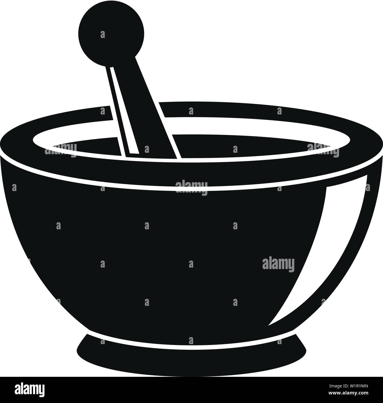 Magic bowl icon. Simple illustration of magic bowl vector icon for web ...
