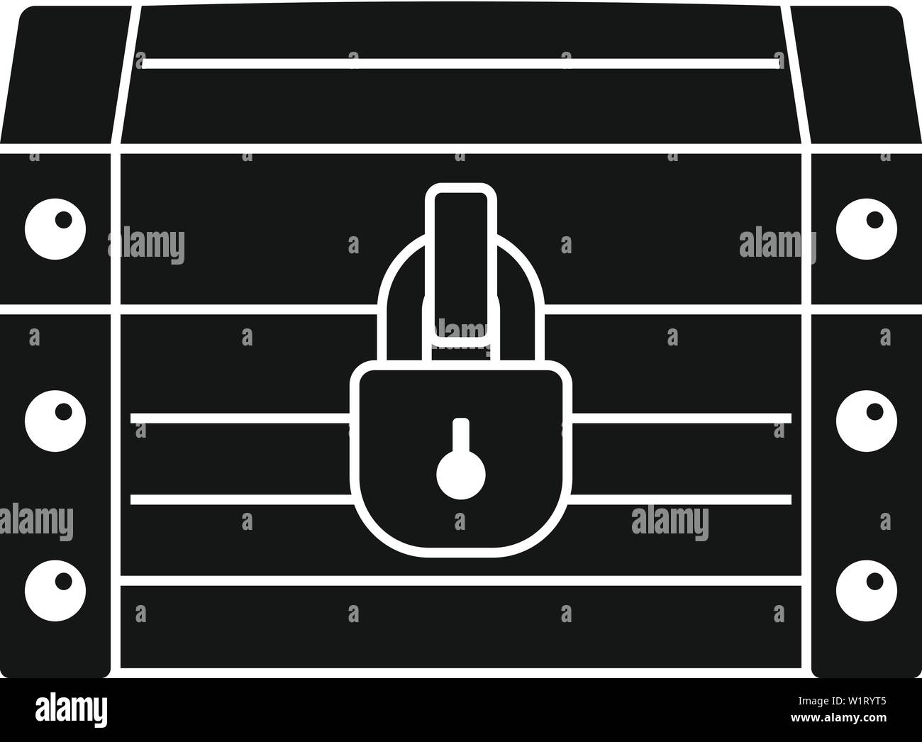 Chest dower icon. Simple illustration of chest dower vector icon for ...