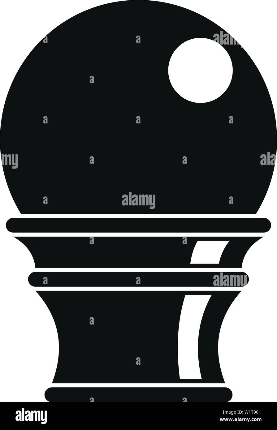 Magic glass ball icon. Simple illustration of magic glass ball vector ...
