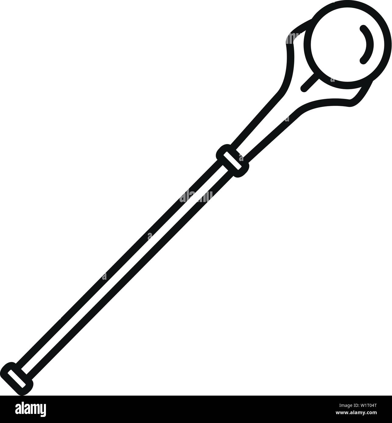 Magic crook icon. Outline magic crook vector icon for web design ...