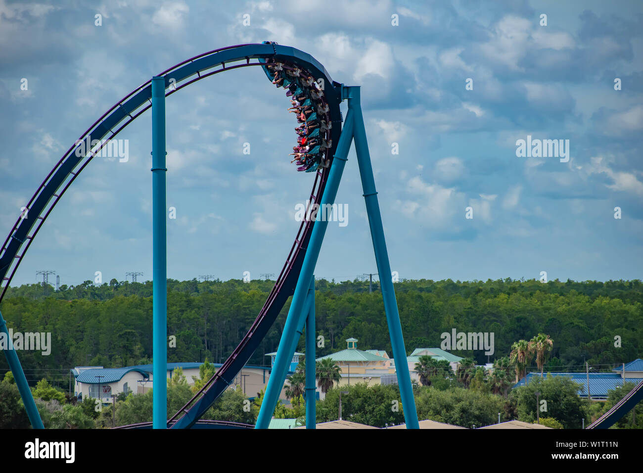 Orlando, Florida. June 30, 2019 Amazing view of people enjoying Mako ...