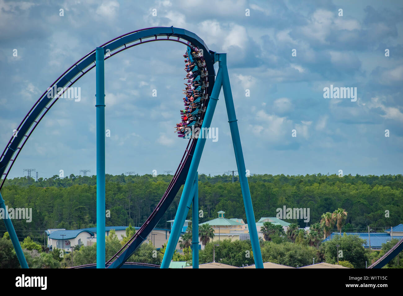 Orlando, Florida. June 30, 2019 .Terrific view of people having fun ...