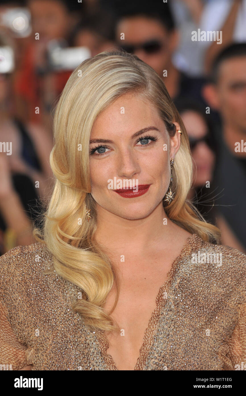LOS ANGELES, CA. August 06, 2009: Sienna Miller at the Los Angeles ...