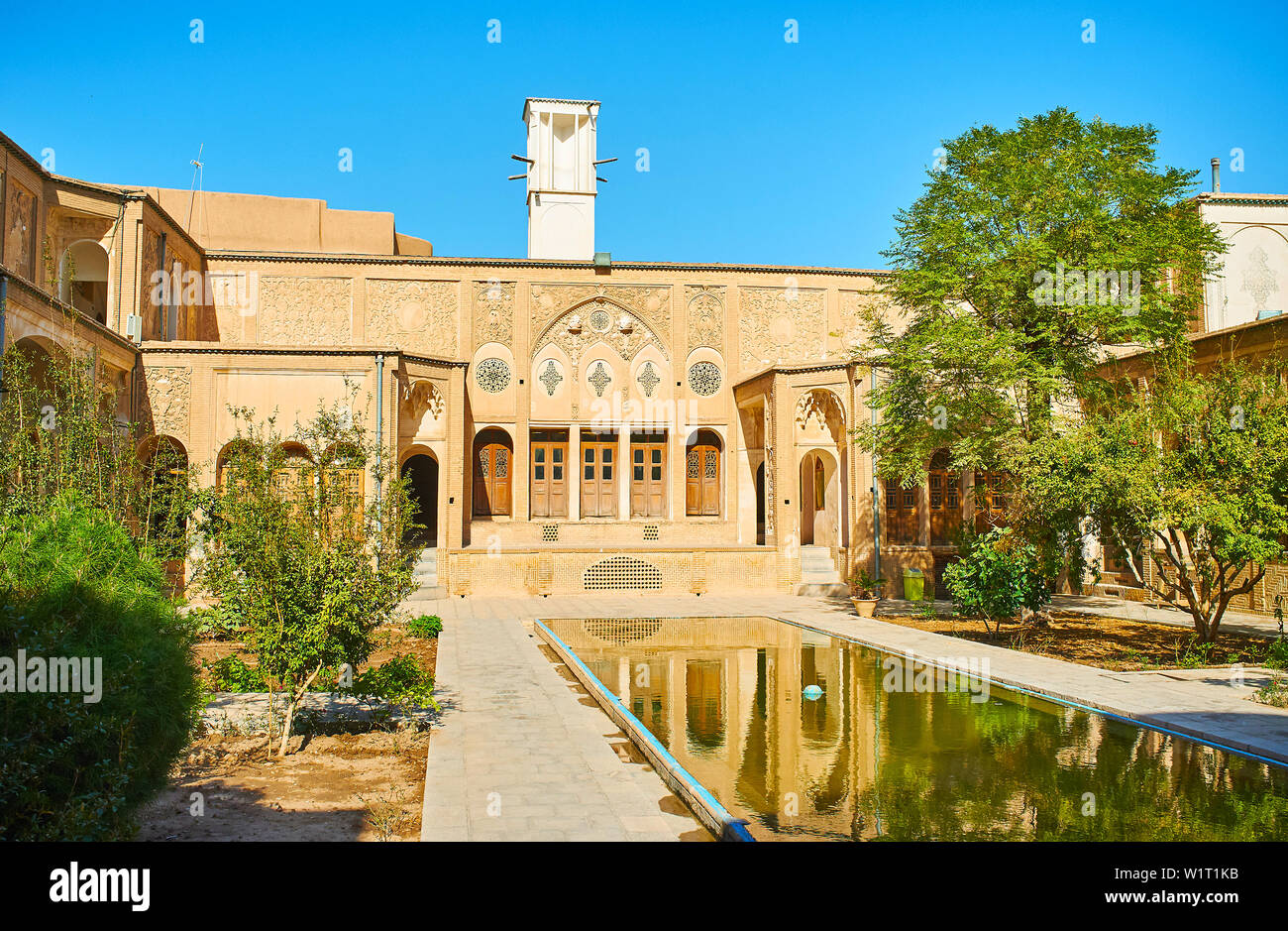 KASHAN, IRAN - OCTOBER 23, 2017: The Borujerdi Historical House is one ...