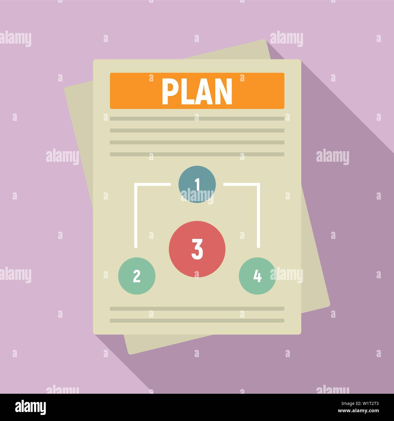 Management plan icon. Flat illustration of management plan vector icon ...