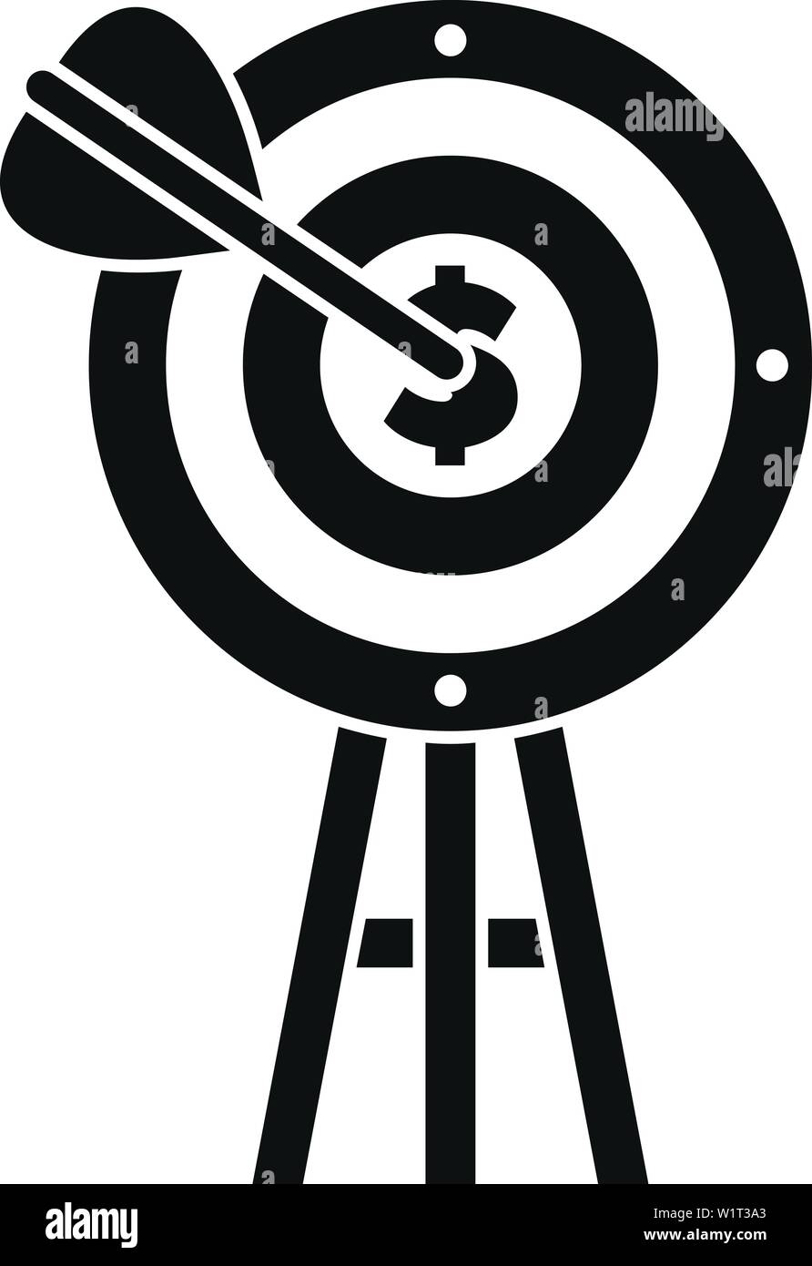 Business target icon. Simple illustration of business target vector ...