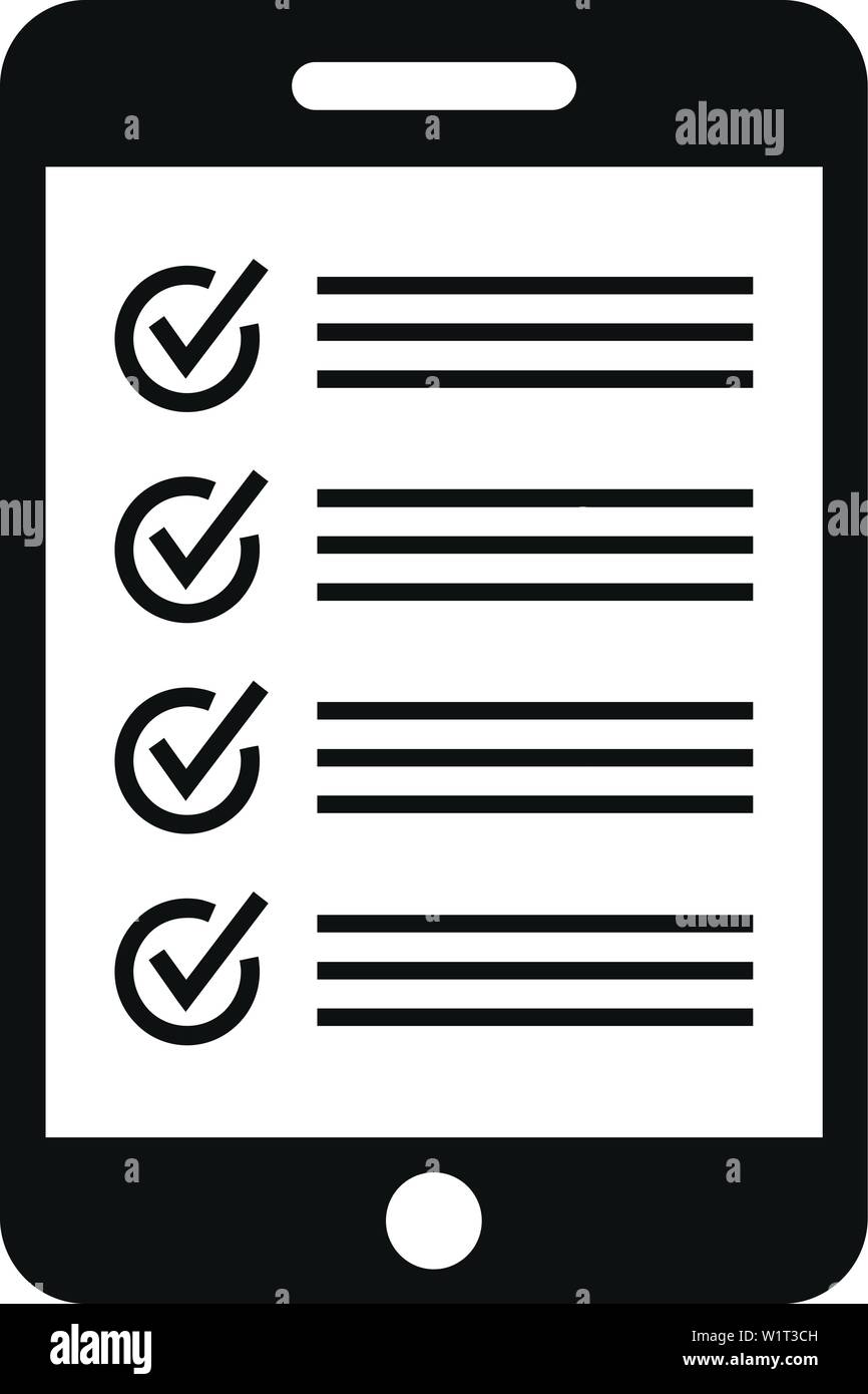 Tablet actions icon. Simple illustration of tablet actions vector icon ...