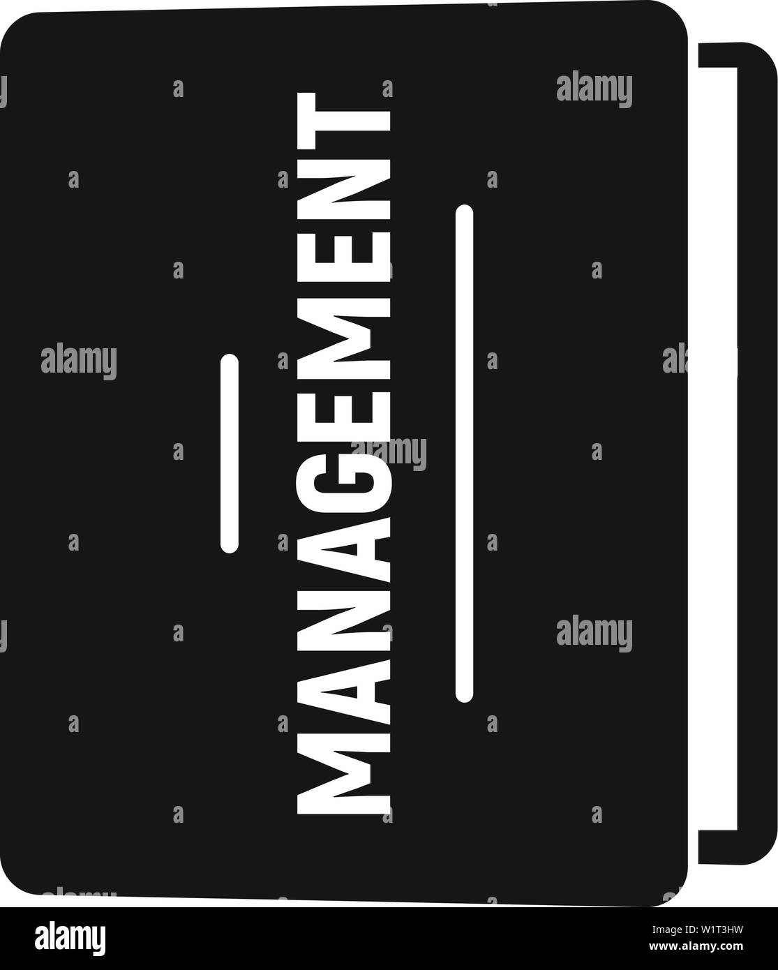 Folder management icon. Simple illustration of folder management vector ...