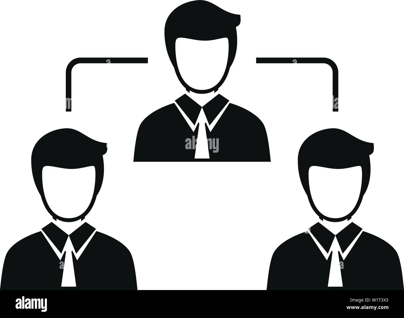 Teamwork icon. Simple illustration of teamwork vector icon for web ...