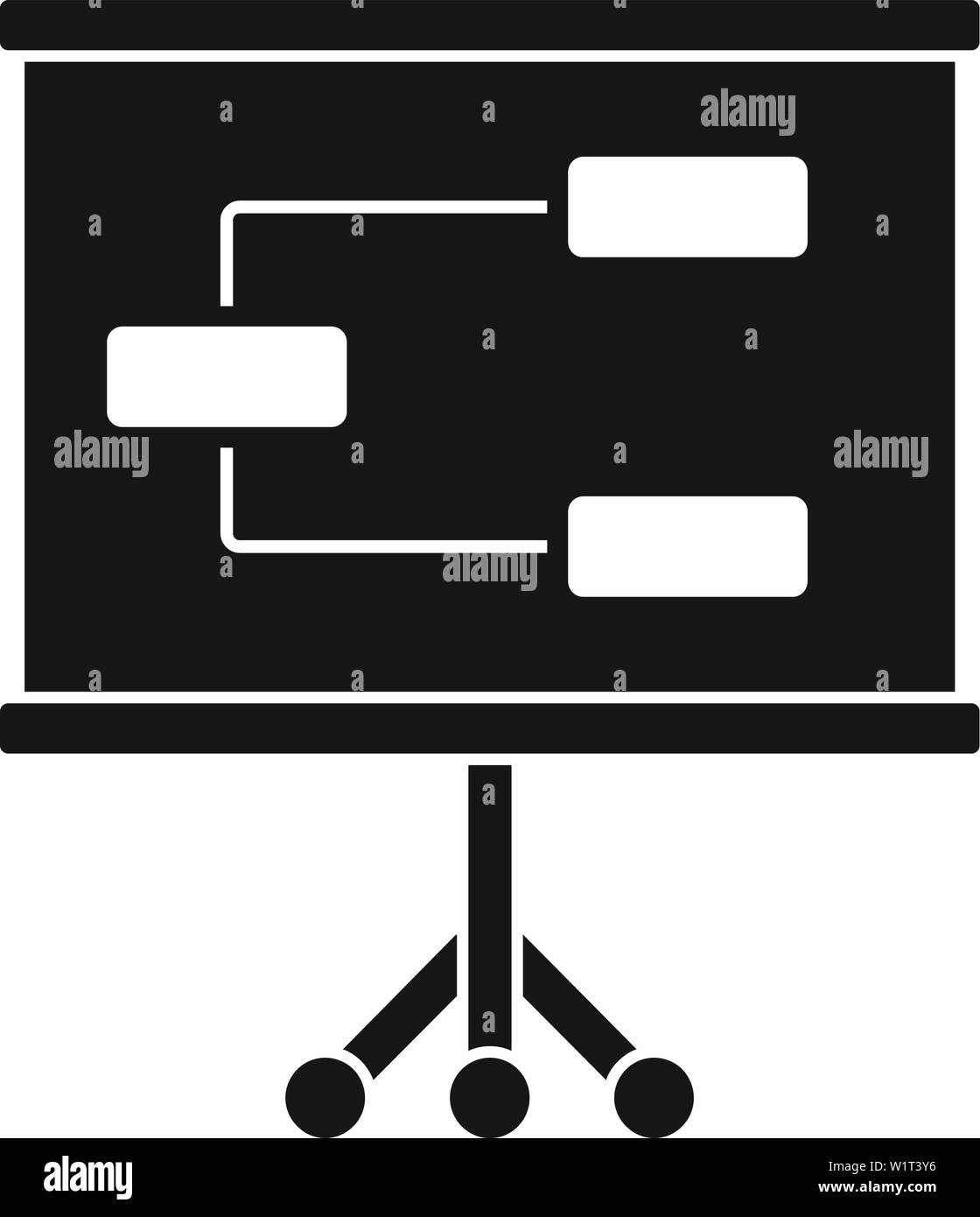 Management banner icon. Simple illustration of management banner vector ...