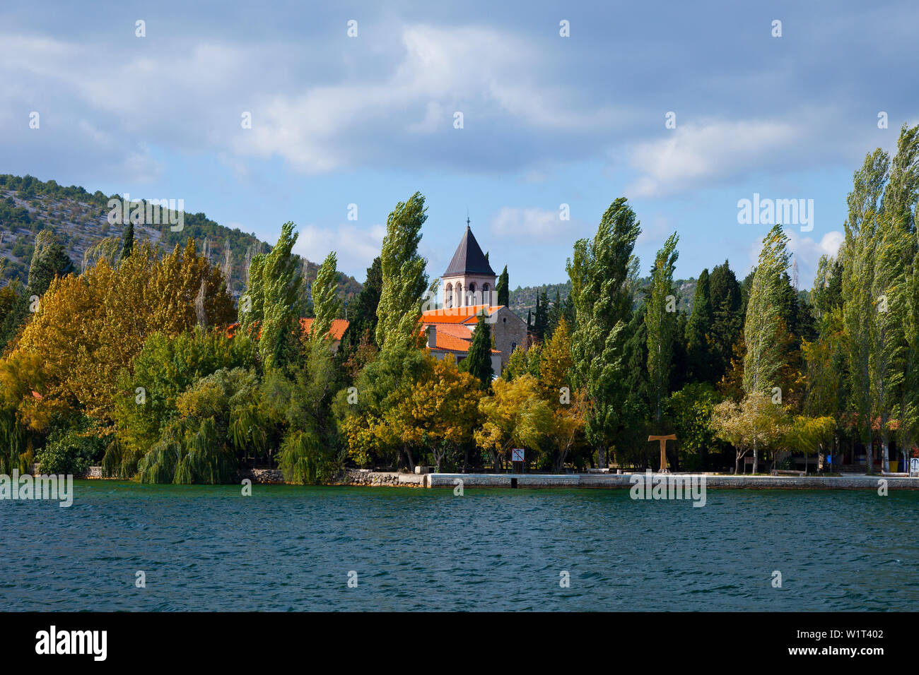 Franciscan Monastery, Visovac Island, Krka National Park, Dalmatia ...