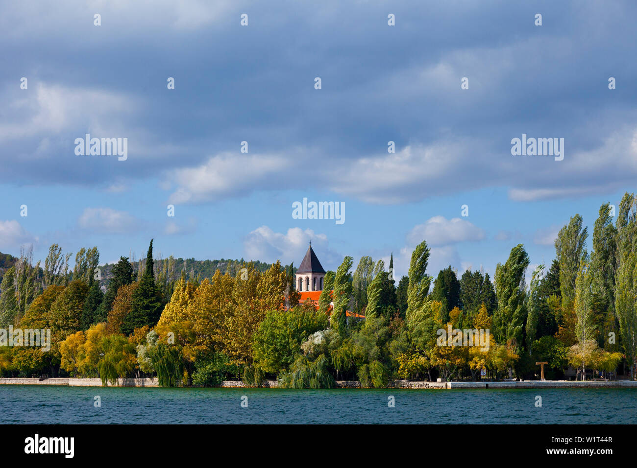 Franciscan Monastery, Visovac Island, Krka National Park, Dalmatia ...