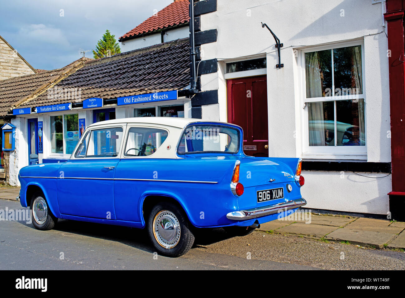 Ford Anglia, Goathalnd, North Yorkshre Moors, England Stock Photo - Alamy