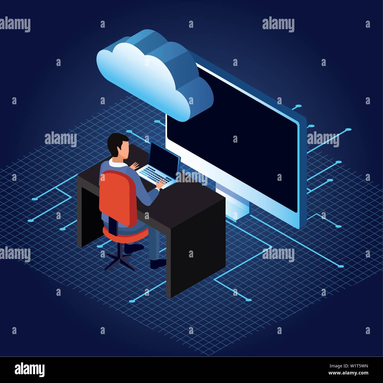 Globe simulation Stock Vector Images - Alamy