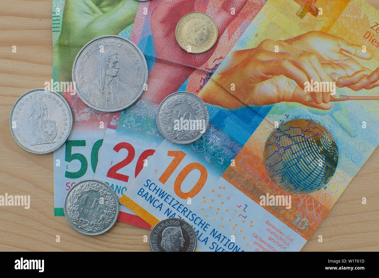 Chf banknotes hi-res stock photography and images - Alamy