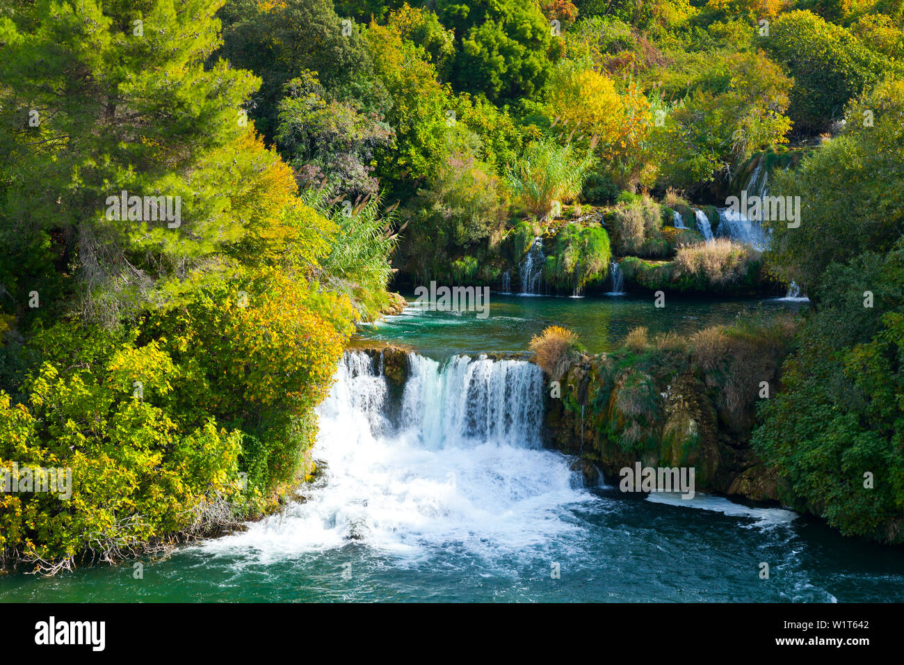 Skradinski Buk Waterfalls, Krka National Park, Dalmatia region, Croatia, Europe Stock Photo - Alamy