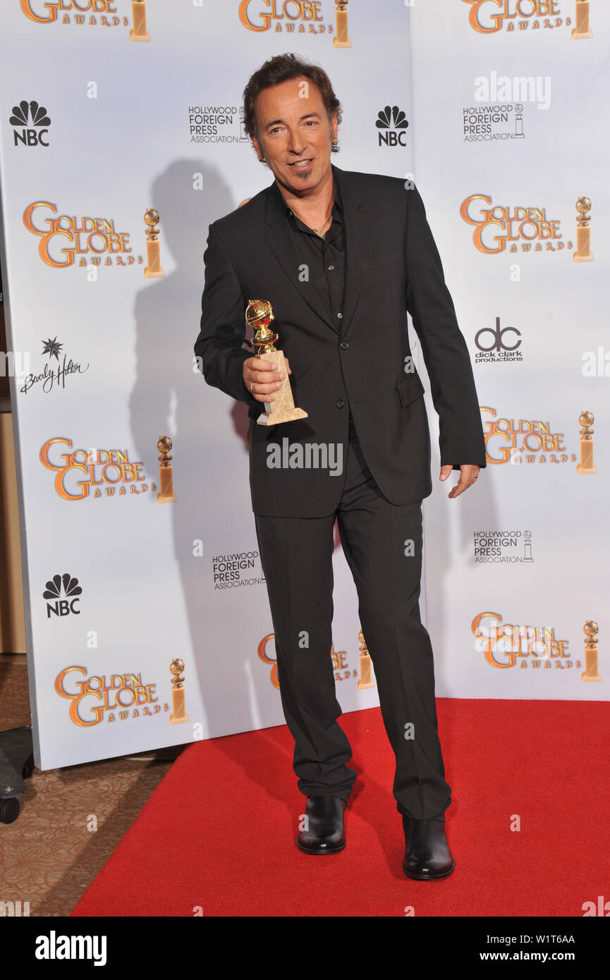 LOS ANGELES, CA. January 11, 2009: Bruce Springsteen at the 66th Annual ...