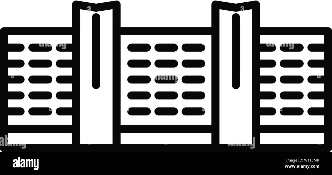 Business center building icon. Outline business center building vector ...