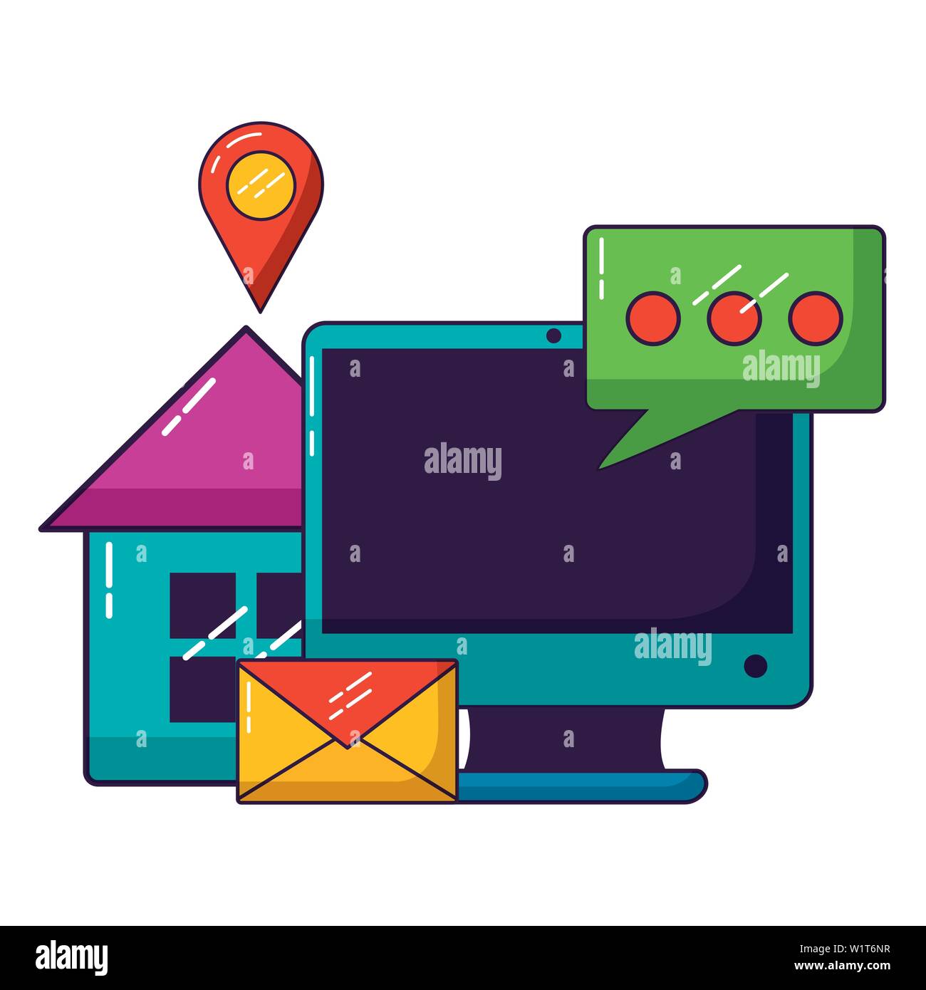 wifi internet connection Stock Vector Image & Art - Alamy