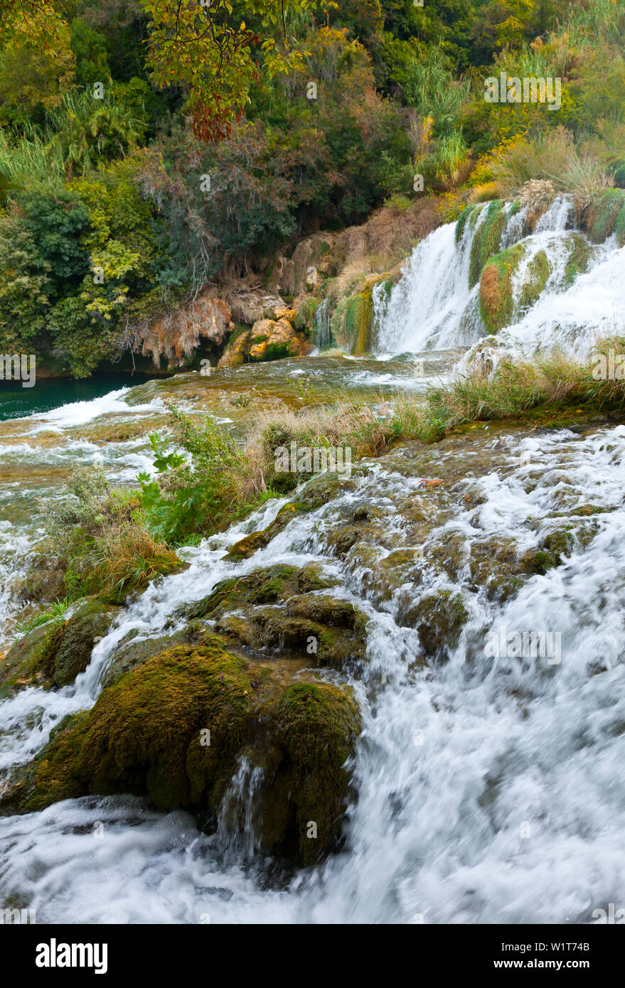 Skradinski Buk Waterfalls, Krka National Park, Dalmatia region, Croatia, Europe Stock Photo - Alamy