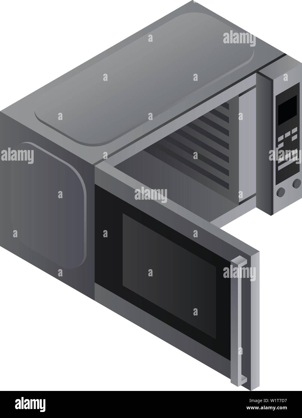 Illustration Isolated Microwave Oven Cartoon Stock Vector Images - Alamy