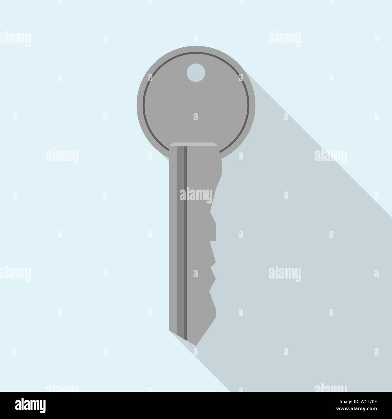 Metal key icon, flat style Stock Vector Image & Art - Alamy