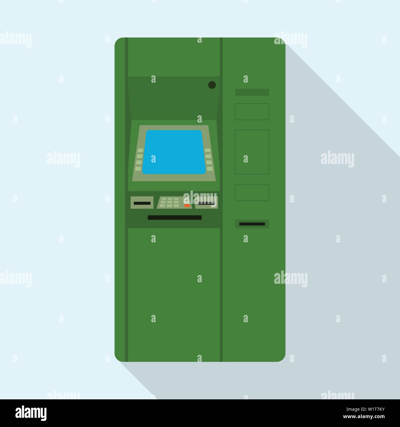 Atm icon, flat style Stock Vector Image & Art - Alamy