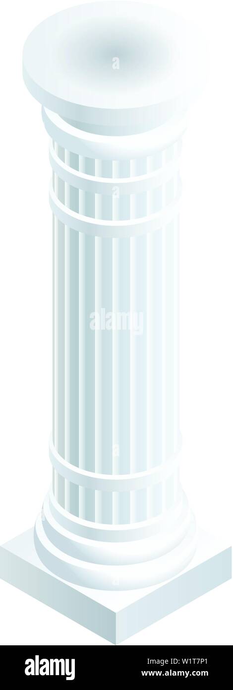 Column pillar icon. Isometric of column pillar vector icon for web ...