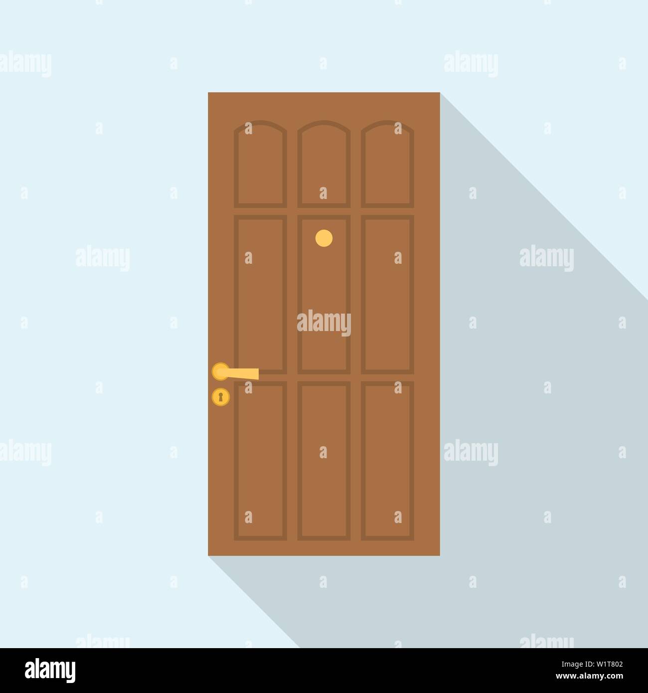 Wooden Medieval Style Front Door Stock Vector Images Alamy