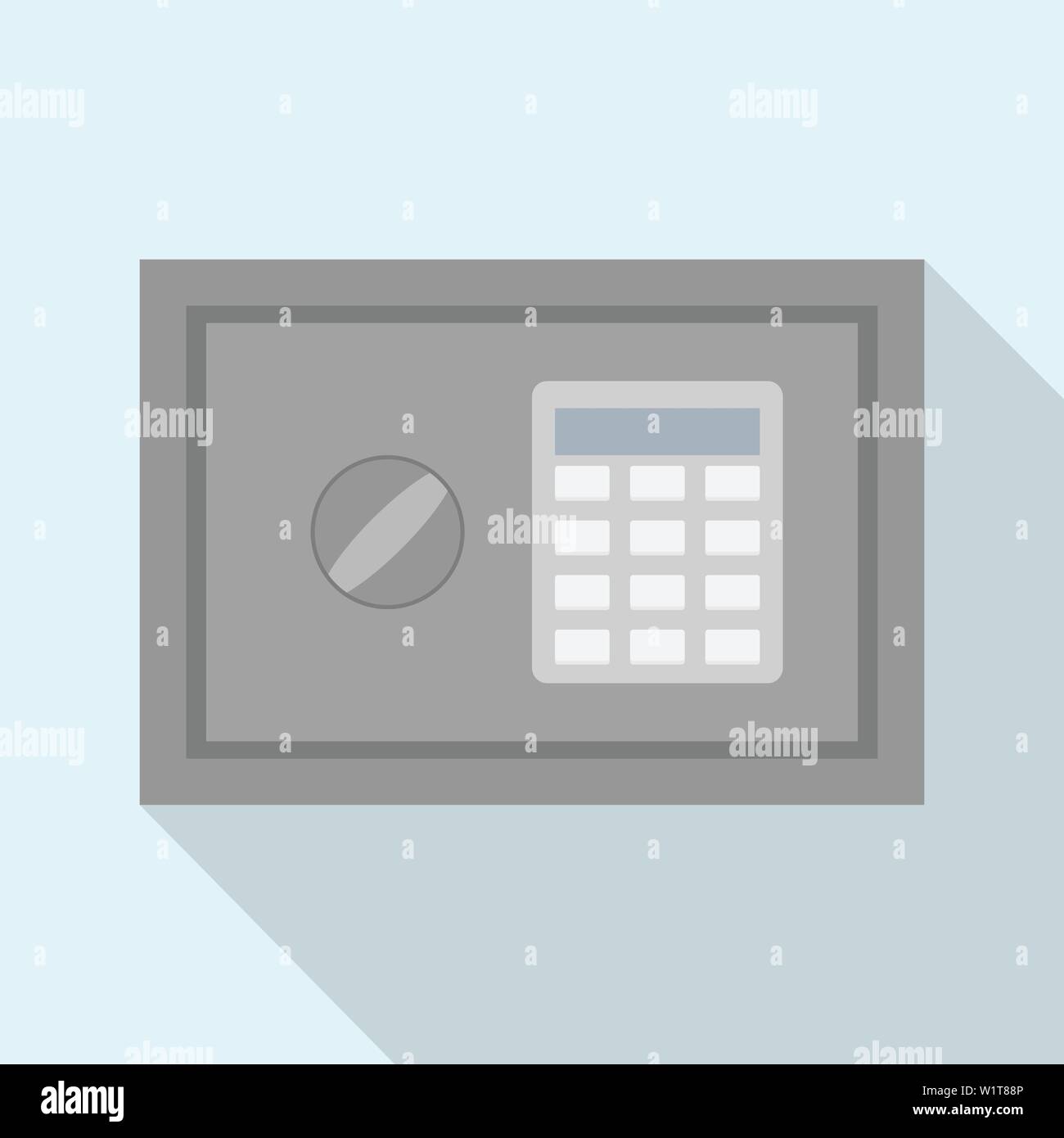 Digital secured safe icon, flat style Stock Vector Image & Art - Alamy